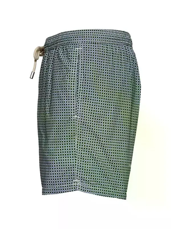 MC2 SAINT BARTH Geometric-print Swim Shorts