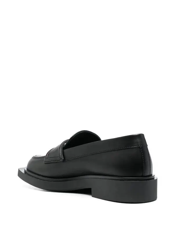 3JUIN Almond-toe Leather Loafers