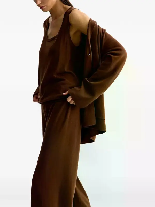 12 STOREEZ Scoop Neck Sleeveless Tank - Brown