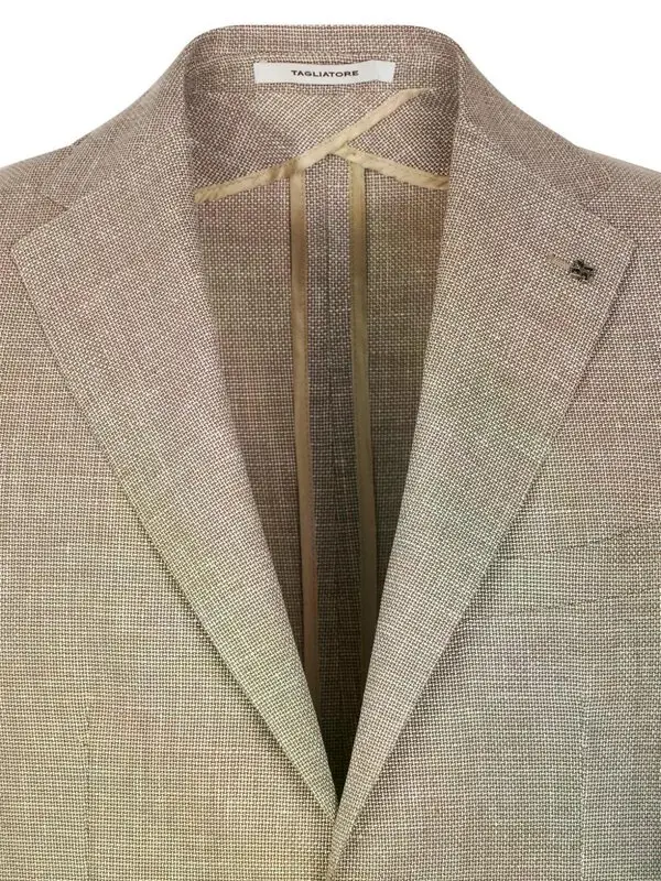 Tagliatore Textured-finish Blazer - Neutrals