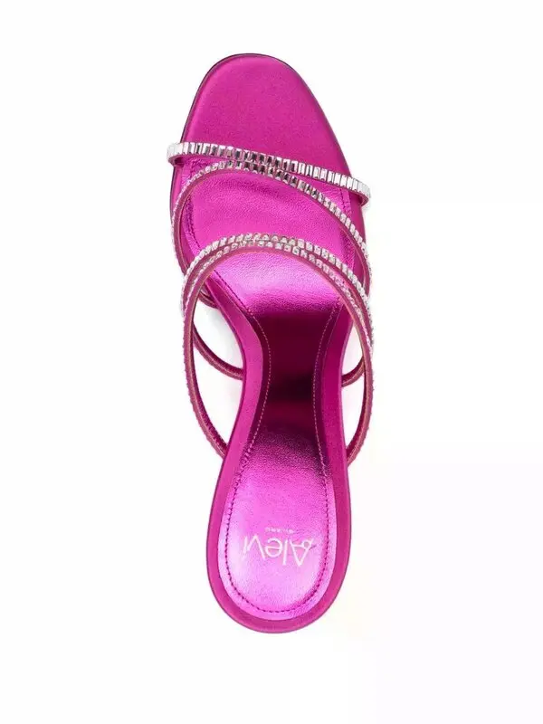 ALEVI MILANO Crystal-embellished Open Toe Sandals
