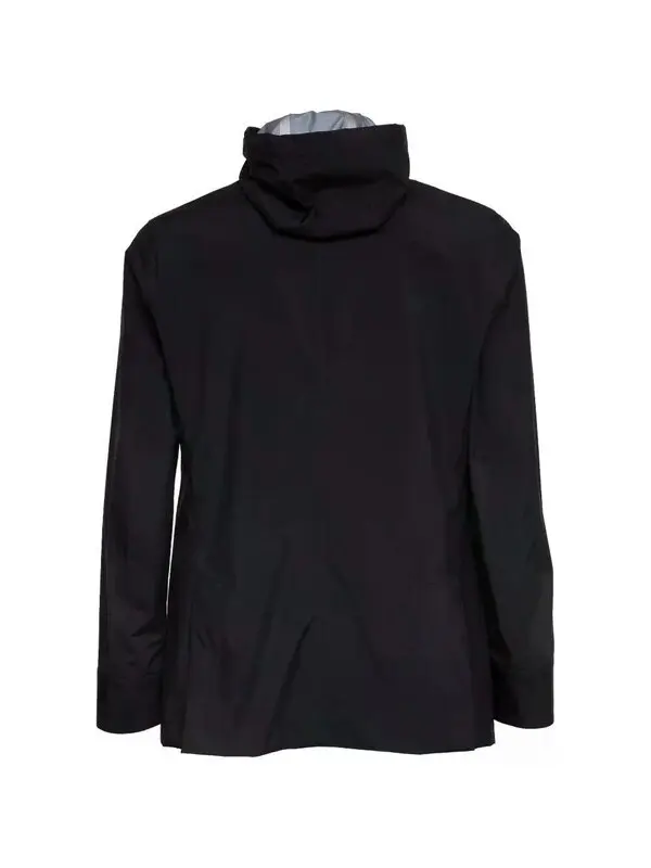 MONTECORE Double-breasted Hooded Coat - Black