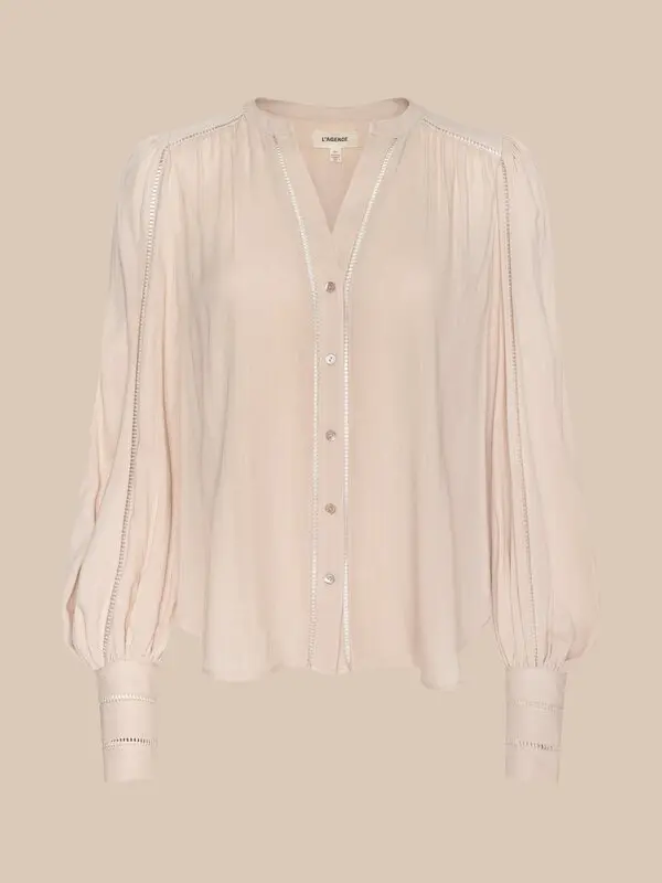 L'Agence Kiera Blouse Top - Biscuit