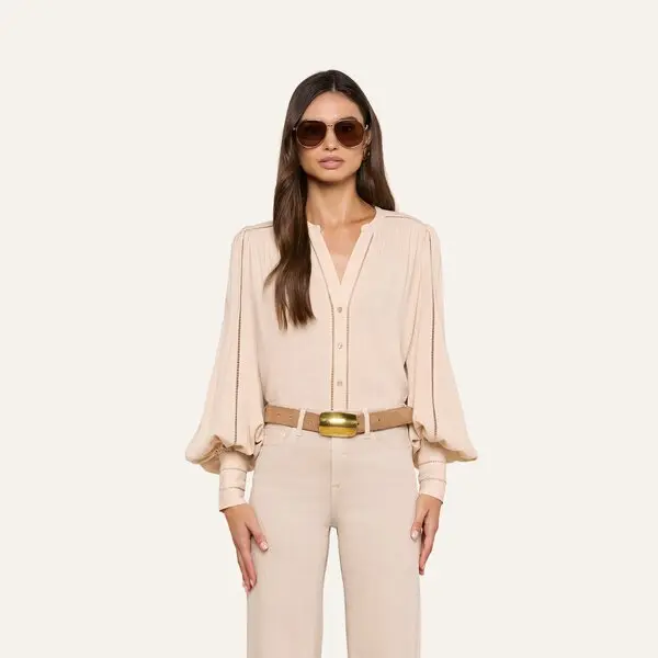L'Agence Kiera Blouse Top - Biscuit
