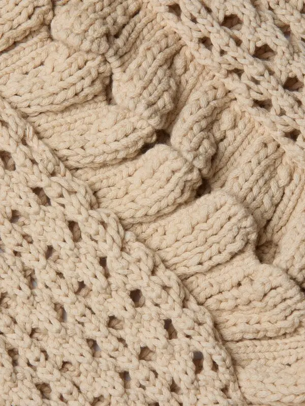 L'Agence Solaris Crocheted Cardigan - Sand Dune