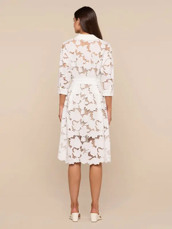 L'Agence May Eyelet Shirt Dress