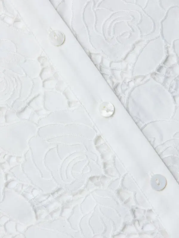 L'Agence May Eyelet Shirt Dress