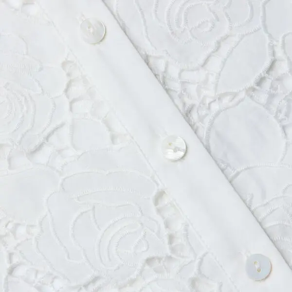 L'Agence May Eyelet Shirt Dress