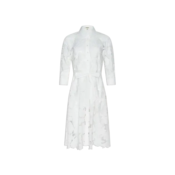 L'Agence May Eyelet Shirt Dress