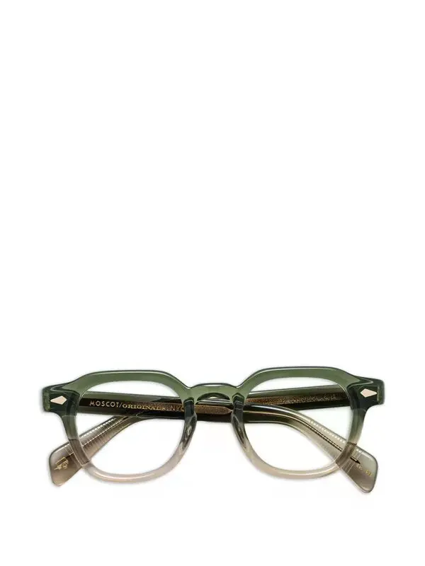 MOSCOT Dolt Square-frame Glasses - Green