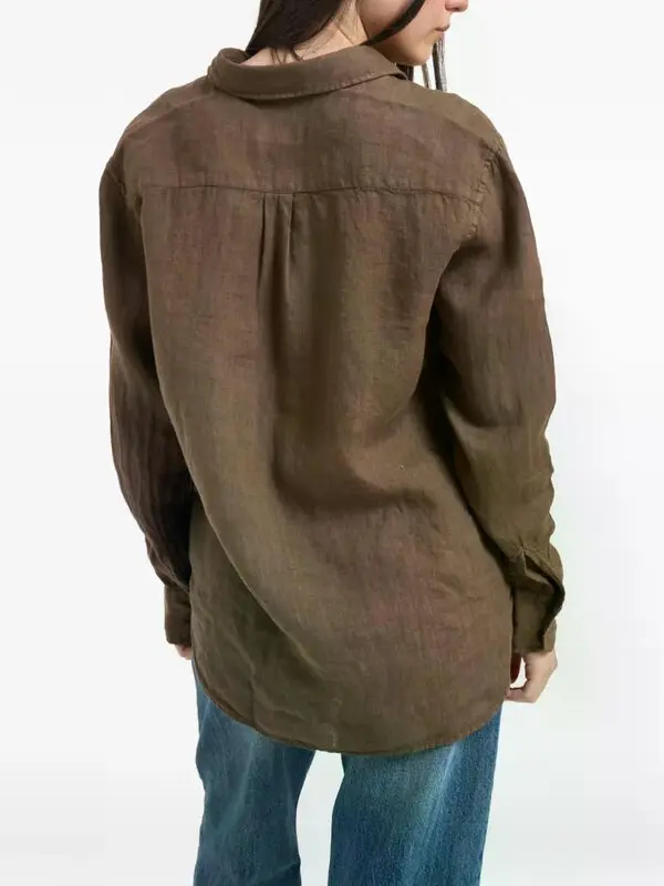 ROY ROGER'S Linen Shirt - Brown