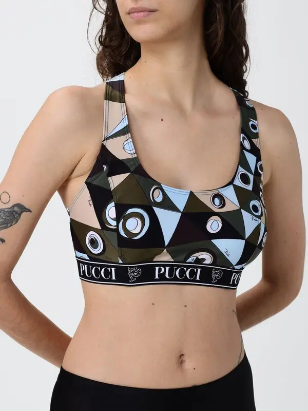 Emilio Pucci Printed Sports Top