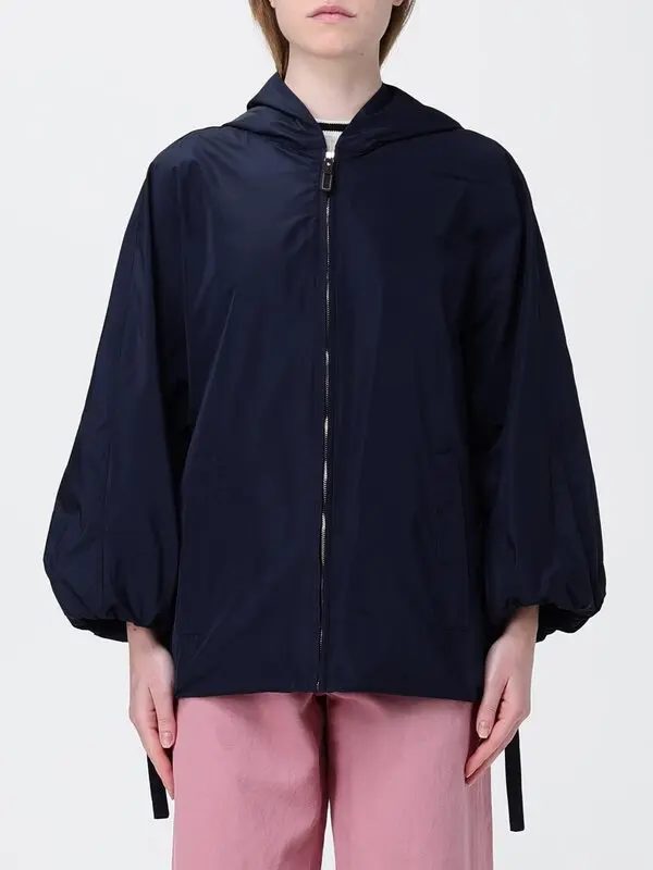 Max Mara Hooded Oversized Windbreaker - Blue