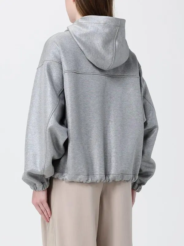 Brunello Cucinelli Hooded Cotton Blend Bomber Jacket