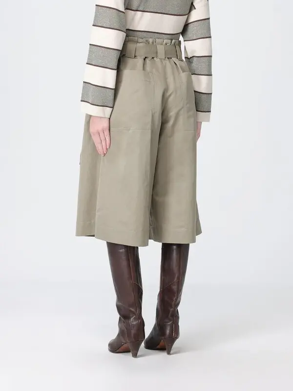 Brunello Cucinelli Cotton Ramie Blend Knee-length Shorts