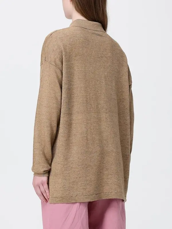 Max Mara Linen Knit Polo Shirt - Black