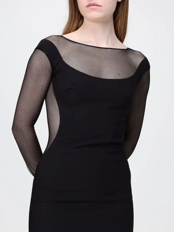 Elisabetta Franchi Stretch Viscose Midi Dress