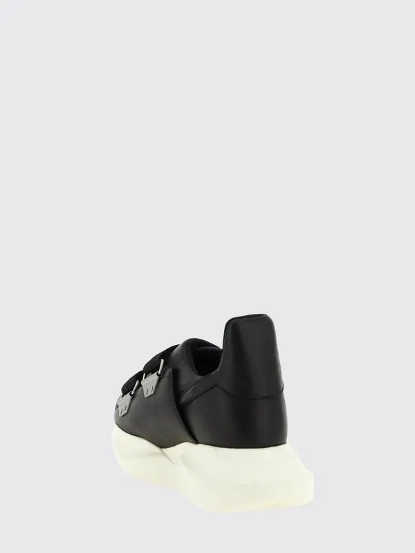 Rick Owens Strap Leather Sneakers - Black
