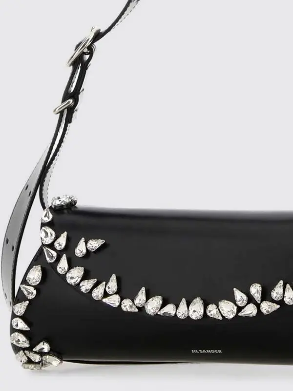 JIL SANDER Cannolo Bag With Rhinestone Embellishments