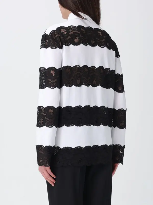 Dolce & Gabbana Lace Trimmed Polo Shirt