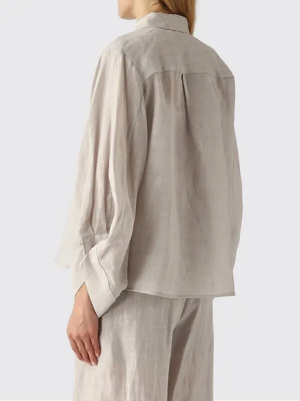 MEIMEIJ Ramie Shirt With Puff Sleeves