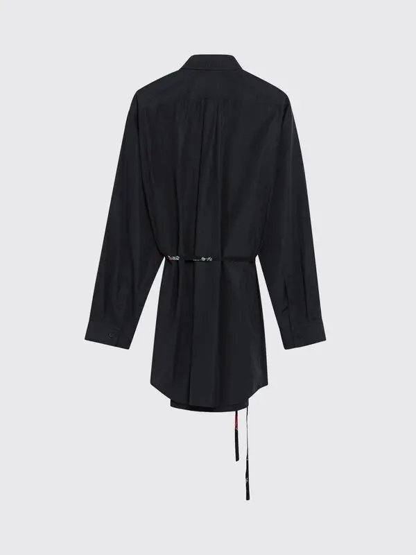 Balenciaga Cotton Wrap Shirt Dress
