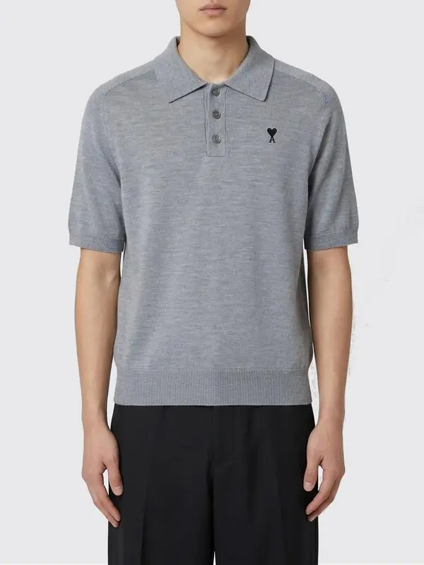 Ami Polo Shirt - Grey