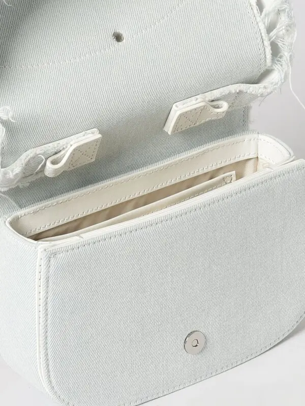 DIESEL® 1dr Denim Bag With Rhinestone Monogram - Grey