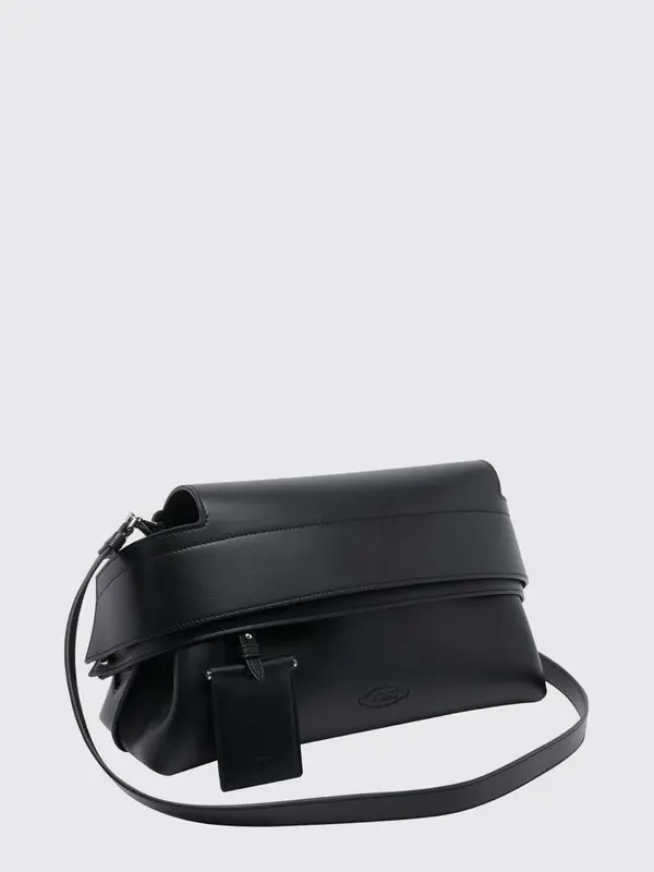 TOD'S Wave Leather Pouch - Black