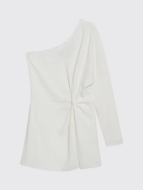 Valentino Garavani One-shoulder Top With Knot Detailing - Ivory