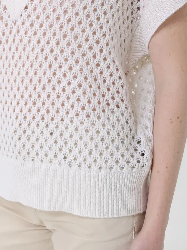 ALLUDE Knit Top - White