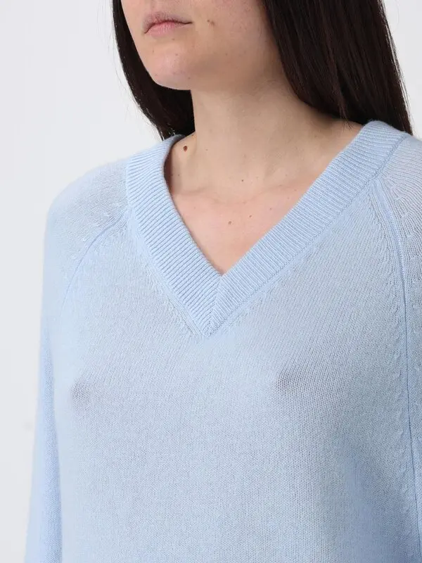 ALLUDE V-neck Sweater - Blue