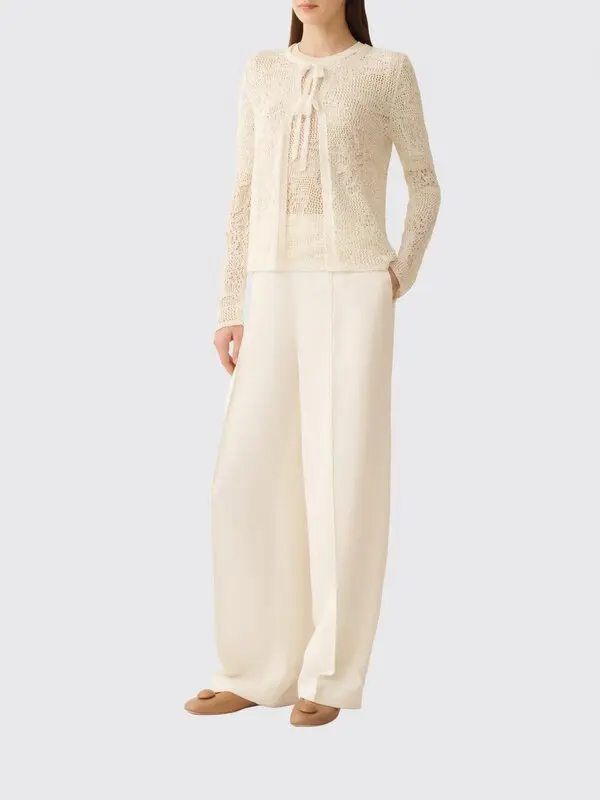 Fabiana Filippi Lurex Cardigan - White