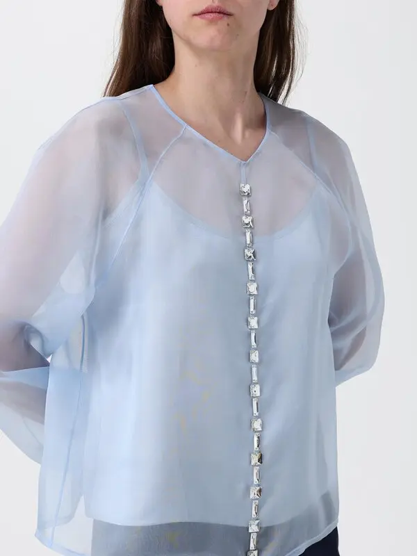 Fabiana Filippi Embellished Sheer Blouse