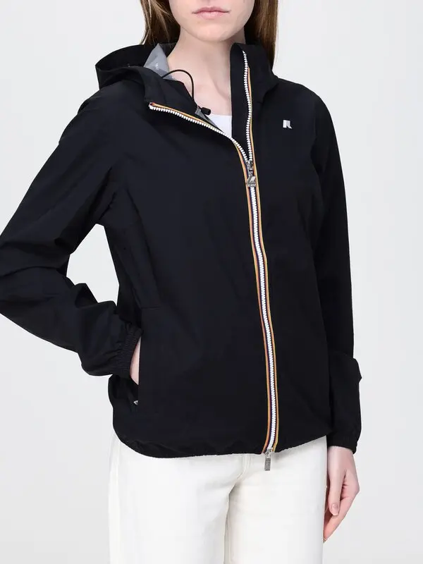K-WAY Jacket With Hood And Zip-up Front