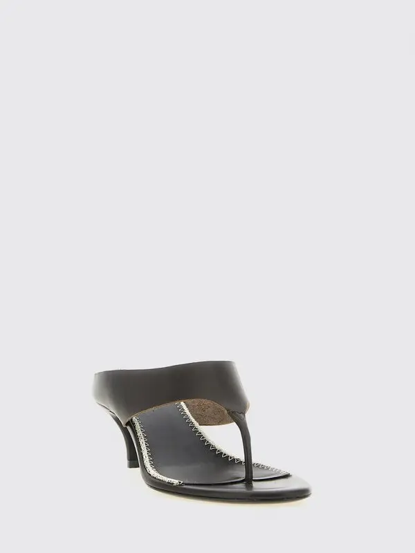 Magda Butrym Nappa Thong Mules - Brown