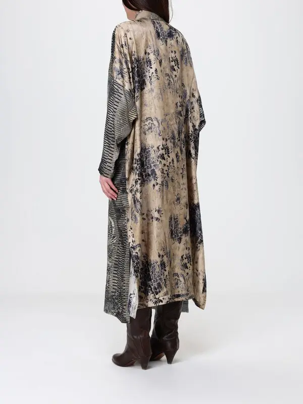 Antonio Marras Relaxed Fit Graphic Print Viscose Midi Shirt Dress