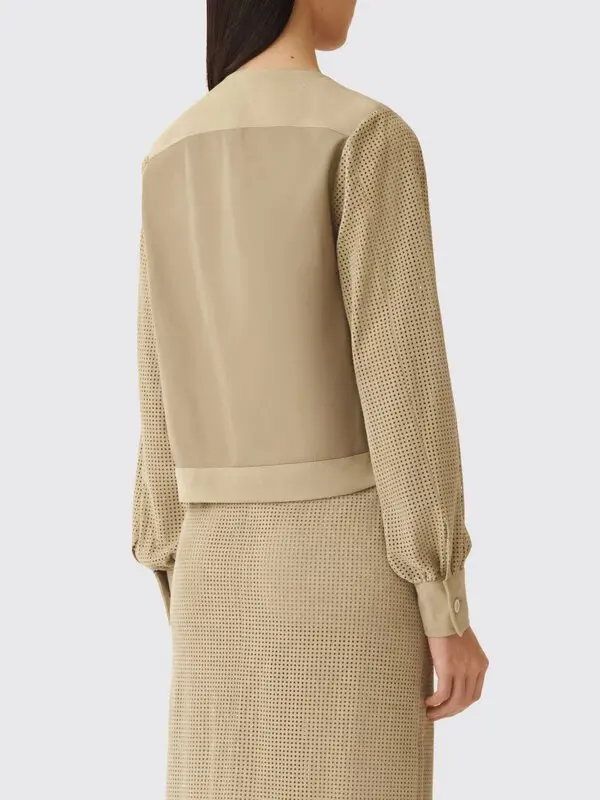 Fabiana Filippi Perforated Sleeve Jacket