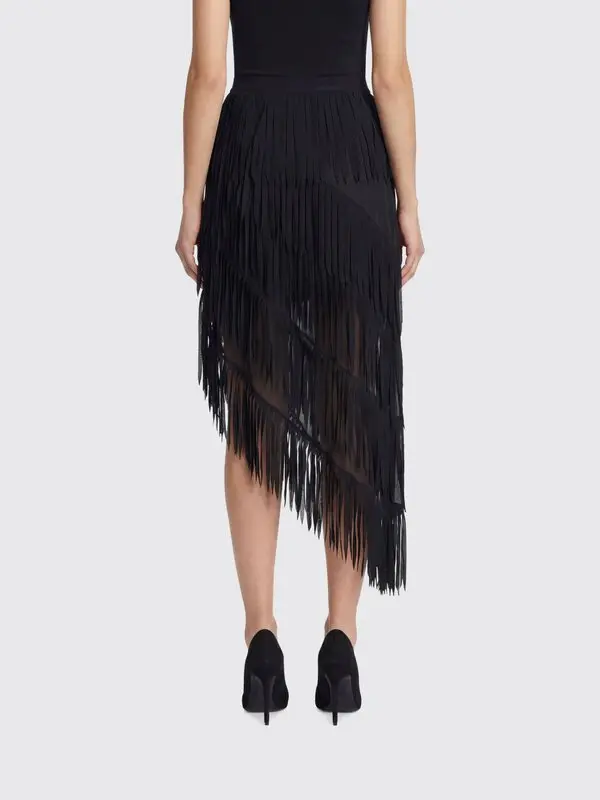 Erika Cavallini Asymmetric Fringed Skirt