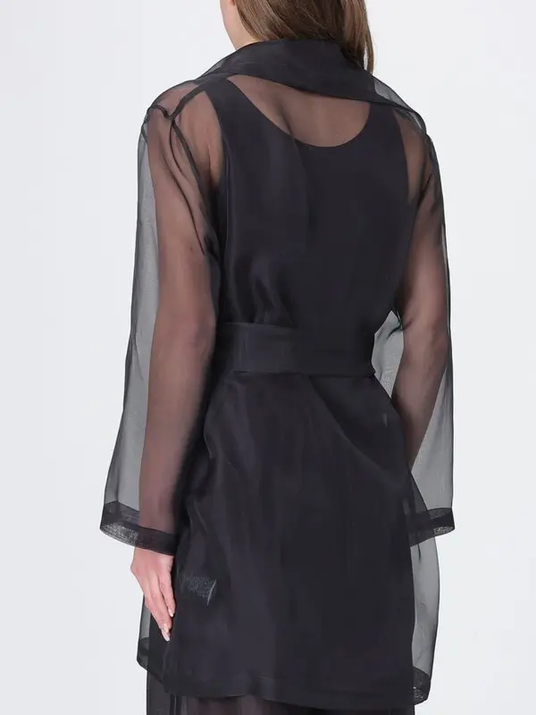 H COUTURE Trench Coat - Black