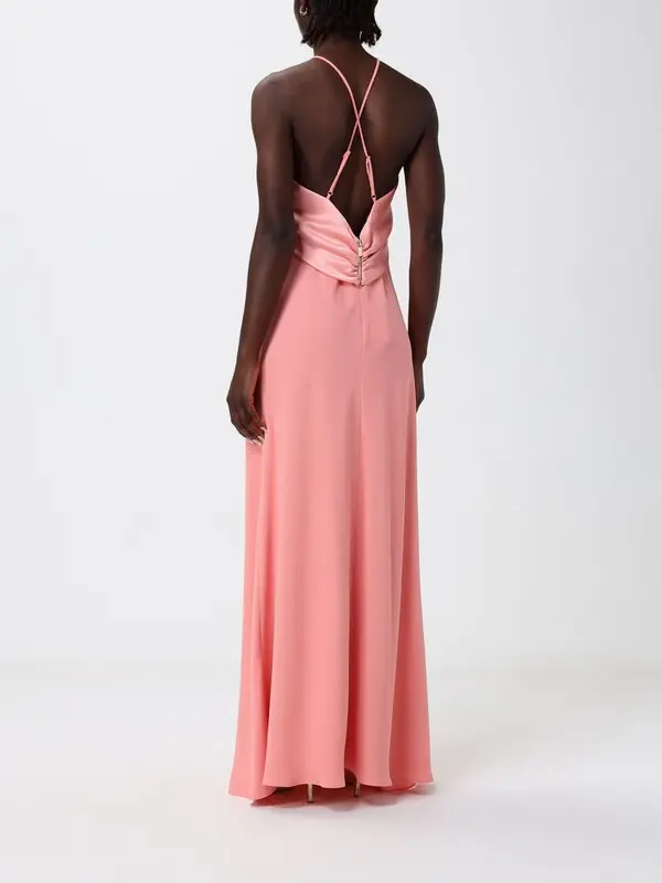 H COUTURE Halterneck Maxi Dress - Apricot