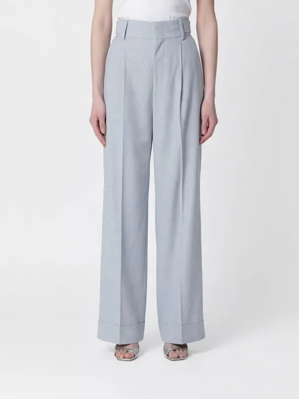 Alberta Ferretti Wide Leg Cuffed Trousers