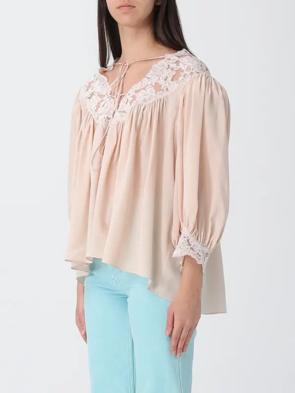 Chloé Lace Detailed Blouse - Pink