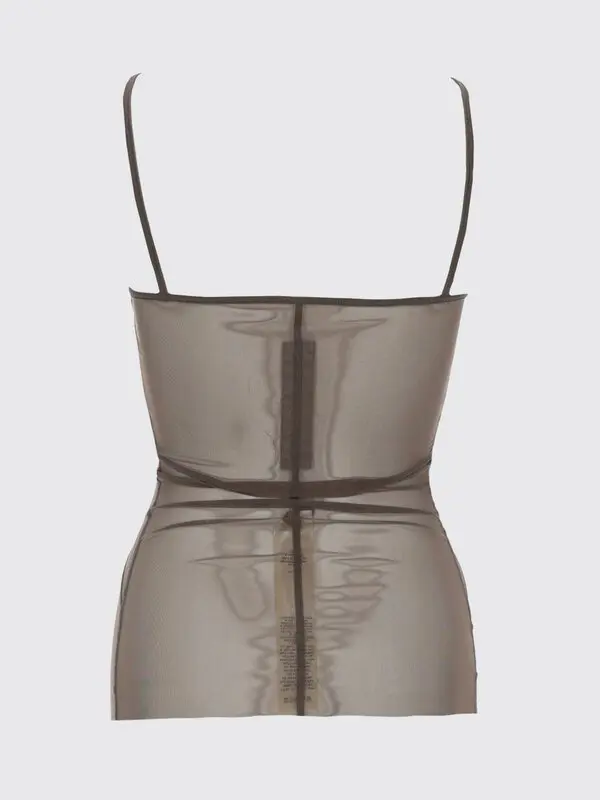 Rick Owens Nylon & Elastane Mesh Top - Brown
