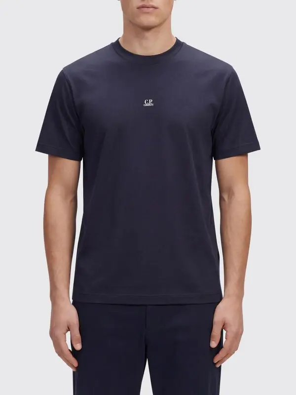 C.P. COMPANY Cotton T-shirt With Logo - Blue