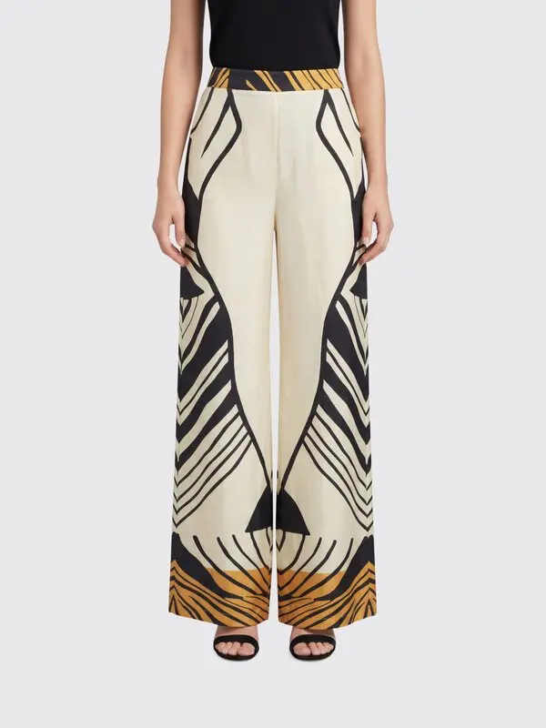 Raquel Diniz Wide Leg Pants - Ivory