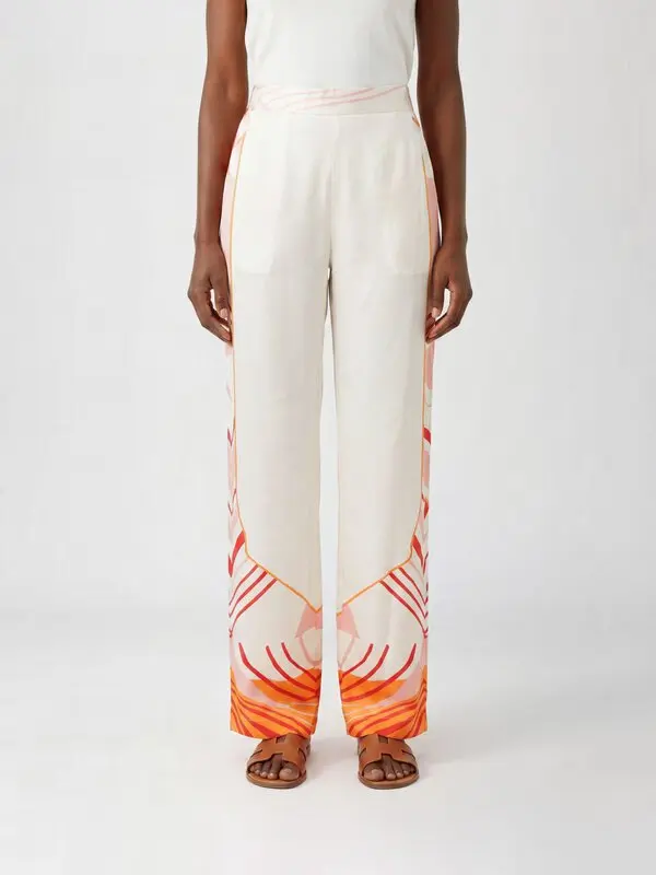 Raquel Diniz Printed Wide Leg Trousers - Multicolor