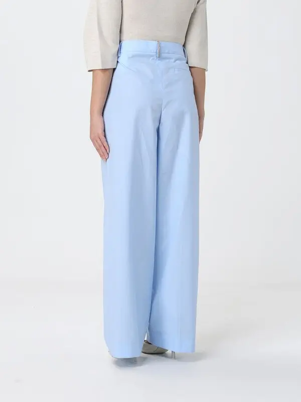 Fabiana Filippi Wide-leg Cotton Trousers With Monile Embellishment