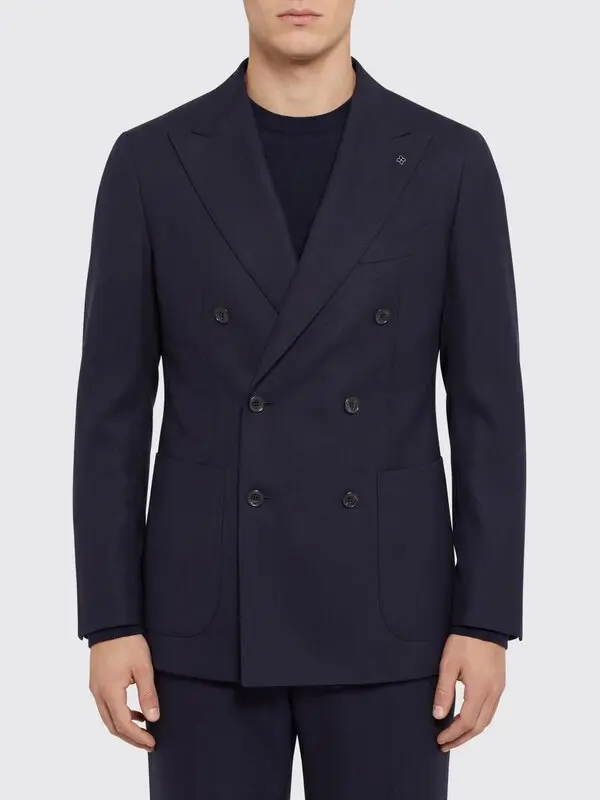 Tagliatore Double Breasted Jacket - Blue