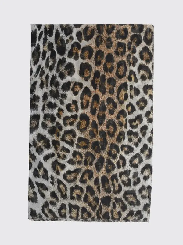 Faliero Sarti Animal Print Cashmere Scarf - Brown